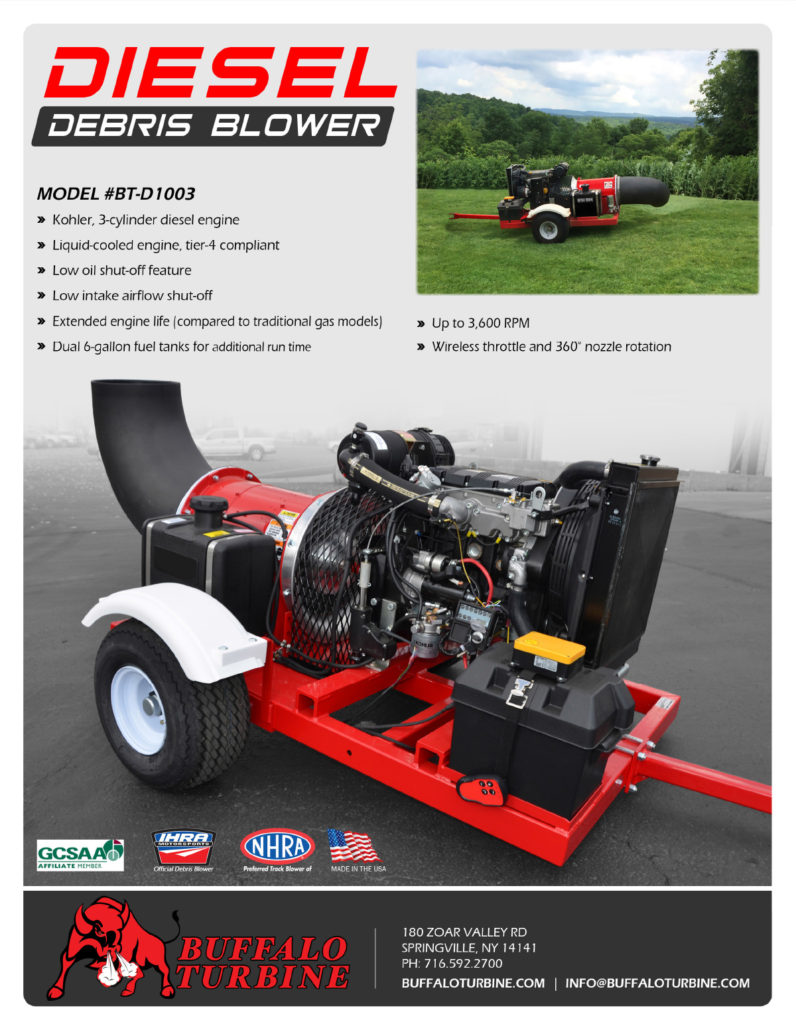 Tow Behind Debris Blowers - Buffalo Turbine