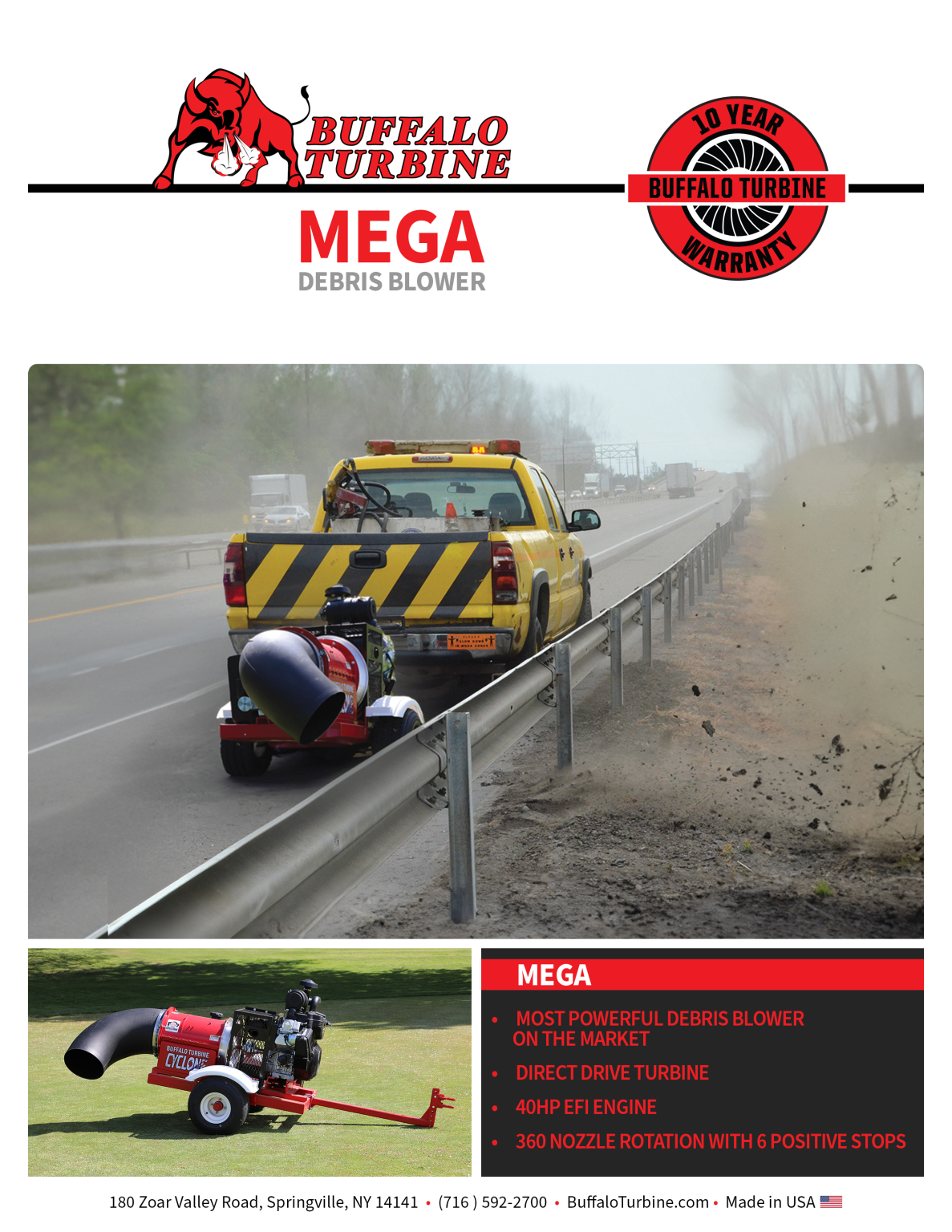 Buffalo Turbine - MEGA Debris Blower - Our Most Powerful Tow-Behind