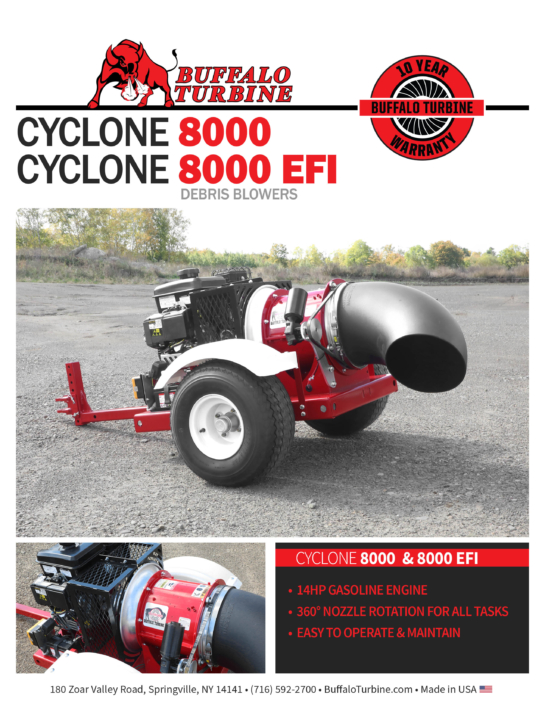 Buffalo Turbine Cyclone 8000 & 8000 EFI Debris Blower
