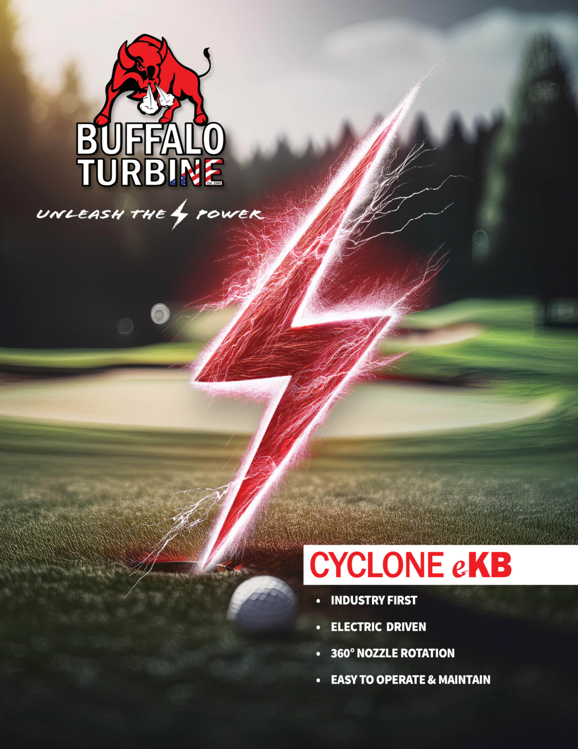 Buffalo Turbine Cyclone eKB - Electric Model of the KB blower.